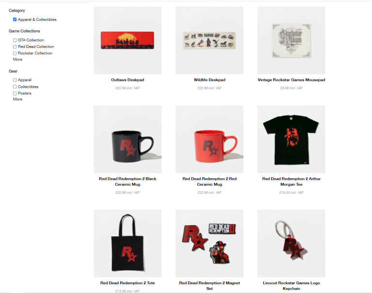 New Red Dead Redemption 2 merch now available - RockstarINTEL