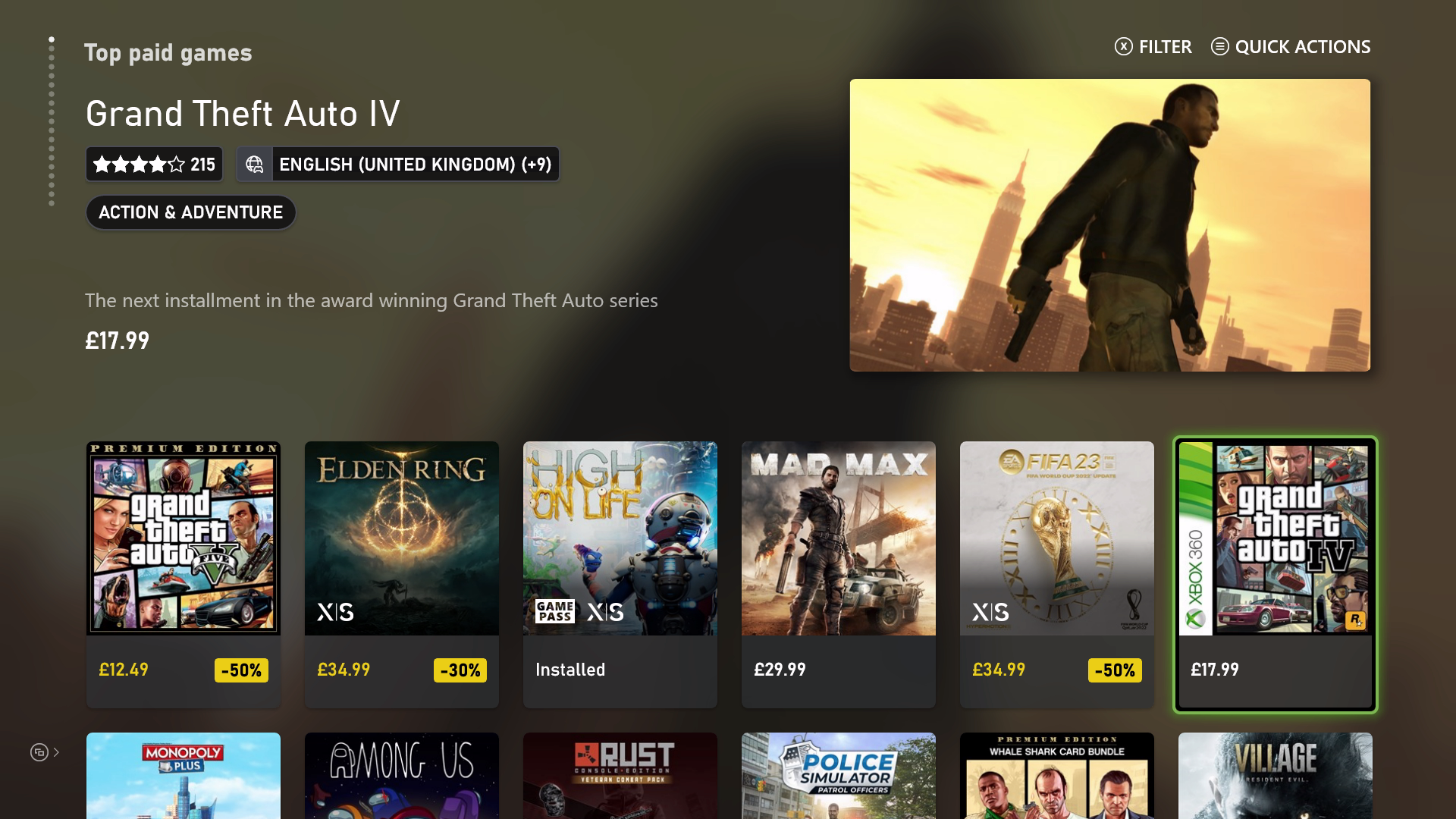 GTA V and Red Dead 2 dominate Christmas Charts on Xbox - RockstarINTEL