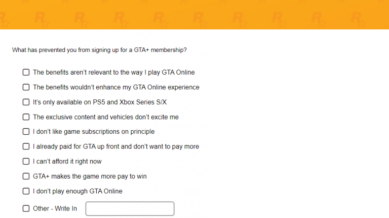Rockstar Games Ask GTA Online Fans To Submit Feedback In New Survey ...