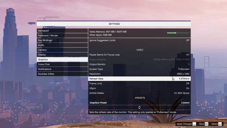 All Of GTA V Enhanced For PC's New Graphics Settings And Menus ...