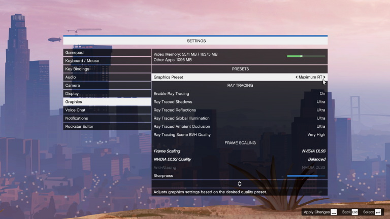 All Of GTA V Enhanced For PC's New Graphics Settings And Menus ...